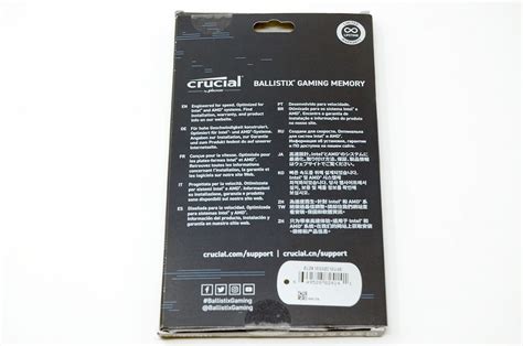 Crucial Ballistix Gaming Memory Ddr Mhz Cl X Gb Review Packaging Contents