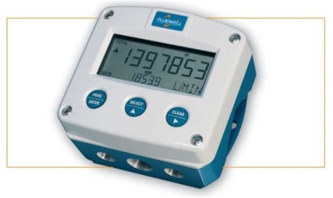 Fluidwell F112 Flow Rate Indicator Totaliser With Flow Curve Table Safe Area Fluidwell