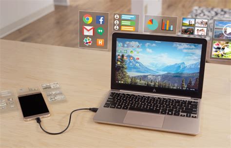 슈퍼북 안드로이드 스마트폰을 꽂으면 노트북으로 변신한다 Techg