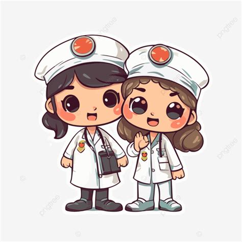 제복을 입은 두 소녀의 귀여운 그림 벡터 육아 상표 만화 Png 일러스트 및 벡터 에 대한 무료 다운로드 Pngtree