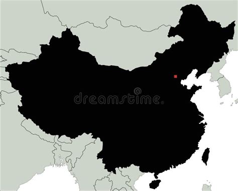 中国地图剪影传染媒介例证 向量例证 插画 包括有 向量 查出 投反对票 标志 背包 剪影 映射 125684470