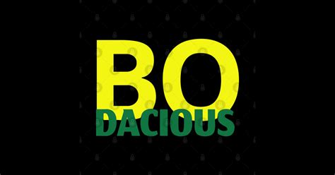 Bo Dacious College Football Fan Bo Dacious Sticker Teepublic