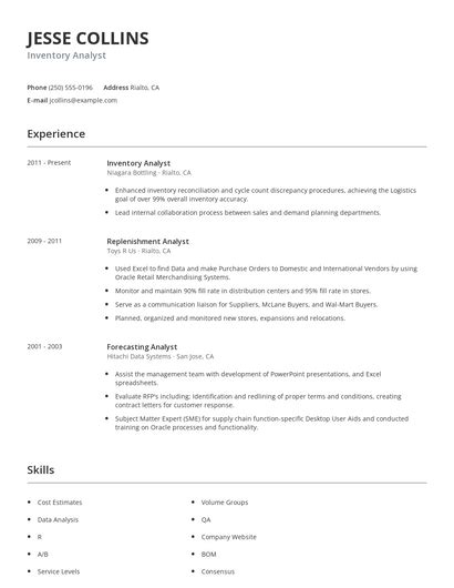Inventory Analyst Resume 12 Inventory Manager Resume Examples For 2025