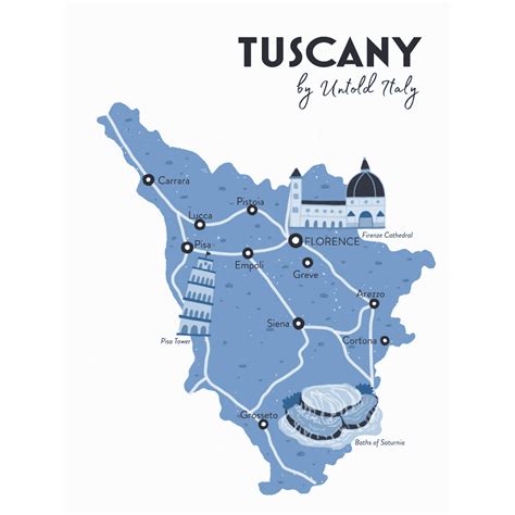 Tuscany Tourist Attractions Map Pdf