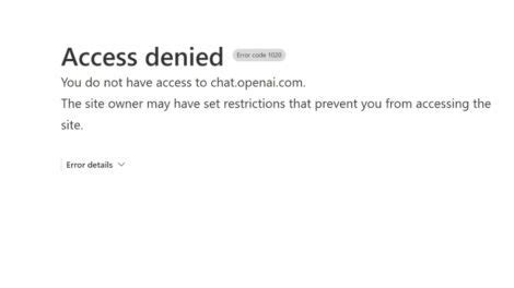 ChatGPT Access Denied Error How To Fix World Wire
