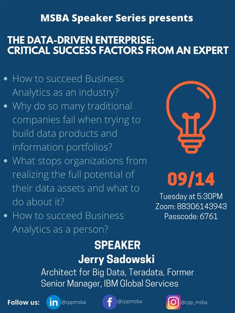 Businessanalytics Data Dataanalytics Msbaspeakerseries Ms