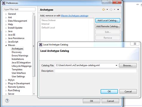 Step 4 Add The Local Archetype Descriptor File