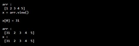 파이썬 Numpy 배열 복사 Vs 보기copy Vs View