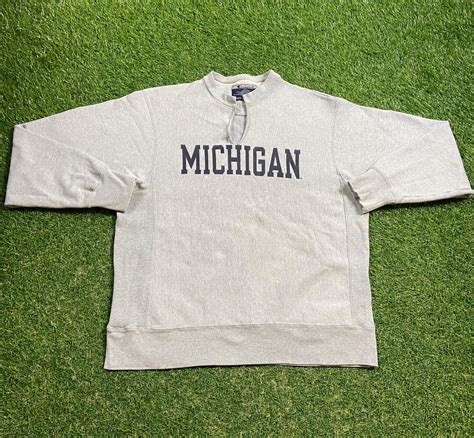 Vintage University Of Michigan Wolverines Crewneck Sweatshirt Champion