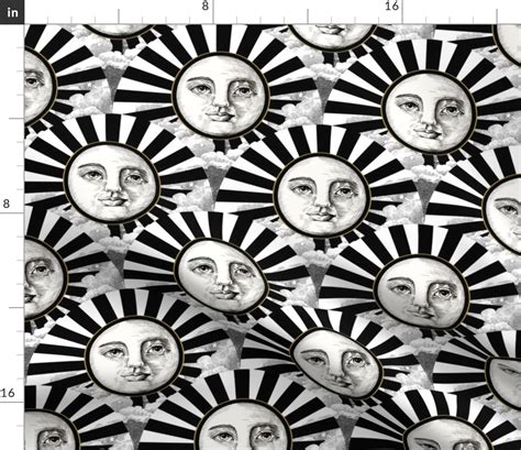 Sunshine Print Face Fabric Spoonflower