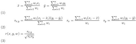 Statistics Weighted Spearman Rank Correlation Coefficient In R