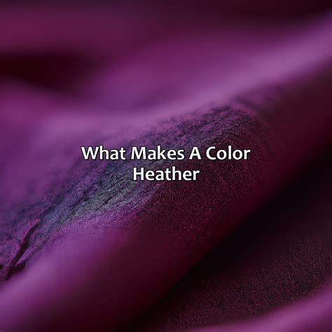 What Is Heather Color