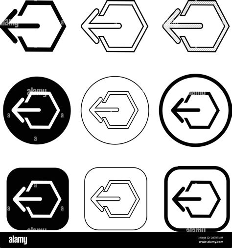Simple Logout Sign Icon Sign Design Stock Vector Image And Art Alamy