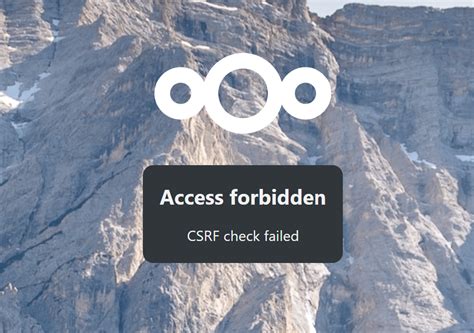 New Install V25 Register App Access Forbidden Csrf Check Failed R