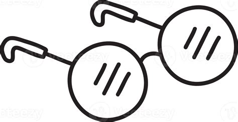 Hand Drawn Round Glasses Illustration 13127347 Png