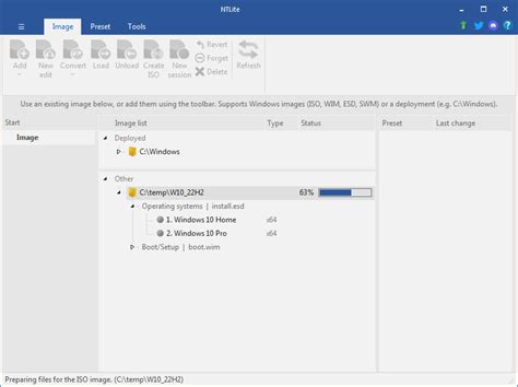 Fitting Windows 10 22H2 ISO Image On 4 7 GB DVD R With NTLite Gyk4j