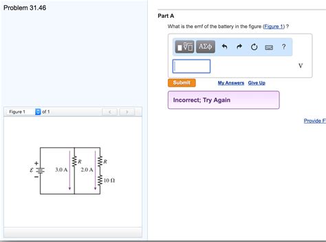 Solved What Is The Emf Of The Battery In The Figure Figure Chegg Com