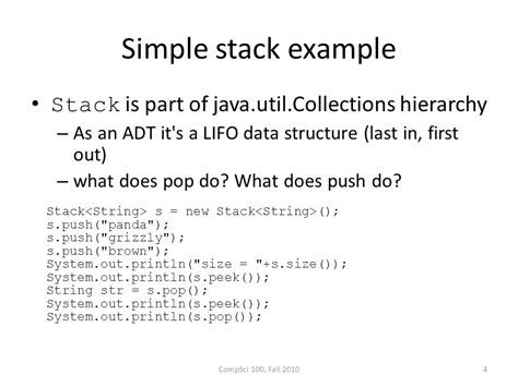 compsci 100e program design and analysis ii march 15 2011 prof rodger