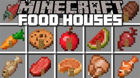 Minecraft Instant Food House Mod Instantly Spawn Structures Made From
