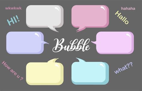 Premium Vector Bubble Chat