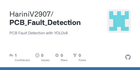 Github Hariniv2907 Pcb Fault Detection Pcb Fault Detection With Yolov8