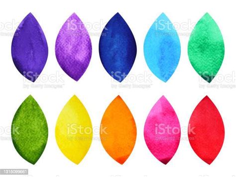 수채화 브러시 스트로크 페인팅 컬러 세트 일러스트 디자인 핸드 드로잉 Lgbtqia 문화에 대한 스톡 벡터 아트 및 기타 이미지