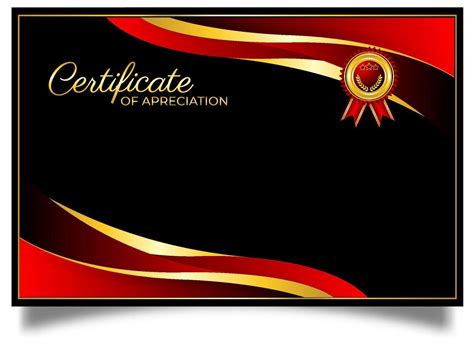 Luxury Gold And Red Gradient Modern Certificate Template 11734131