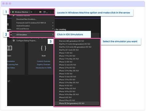 running ios simulator from windows for maui