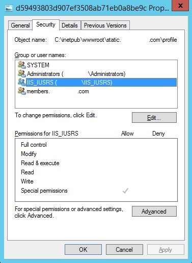 C Why Are Permissions Wonky When My Iis Worker Saves A File In Asp Net Stack Overflow