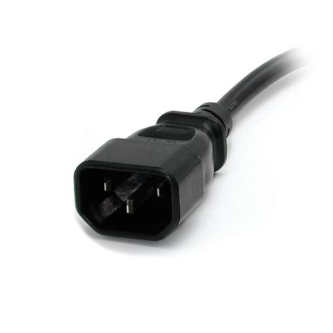 Amazon Com 1 Ft Computer Power Cord C14 To NEMA 5 15R 1ft IEC 320 C14 To 5 15R Power Cable