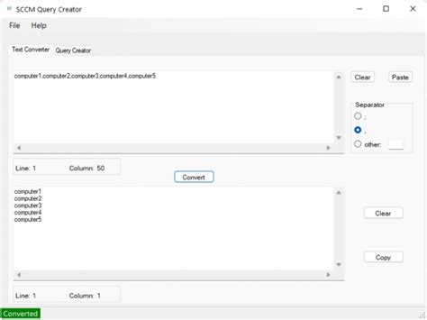 SCCM Query Creator Alexandru Marin