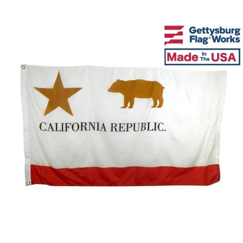 Original California Republic Historical Flag The Bear Flag