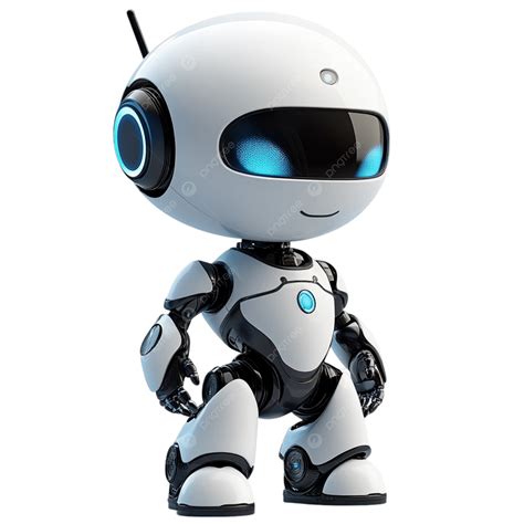 Robot De Ojos Grandes Con Cuerpo Completo Png Dibujos Largo Ojos
