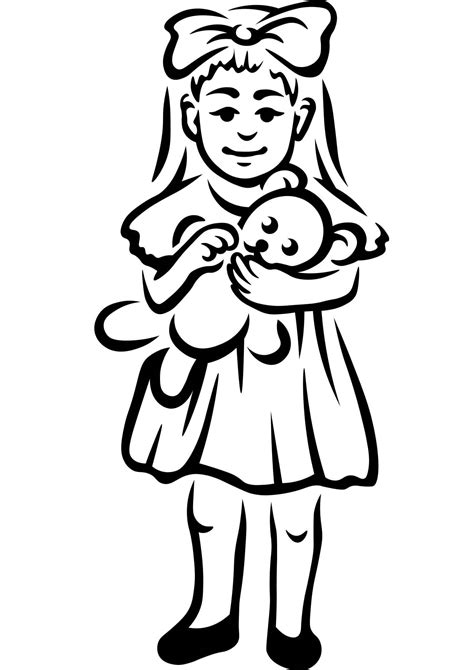 Omalovánky K Vytisknutí Holčička Omalovanekcz