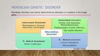 Basic Genetics Sex Determination Genetic Disorders Chromosomal Disorder PPTX