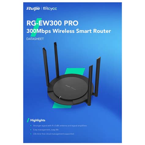 Jual Ruijie Reyee Rg Ew300 Pro 300mbps Wireless Smart Router Shopee Indonesia