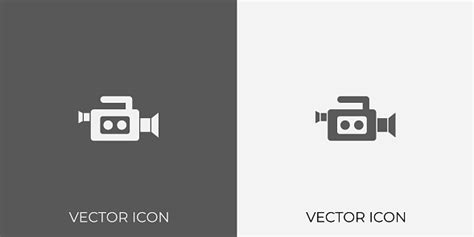 모바일 소프트웨어 및 응용 프로그램 용 비디오 카메라의 빛과 어두운 회색 아이콘 10 가정용 캠코더에 대한 스톡 벡터 아트 및 기타 이미지 가정용 캠코더 기업 재무와