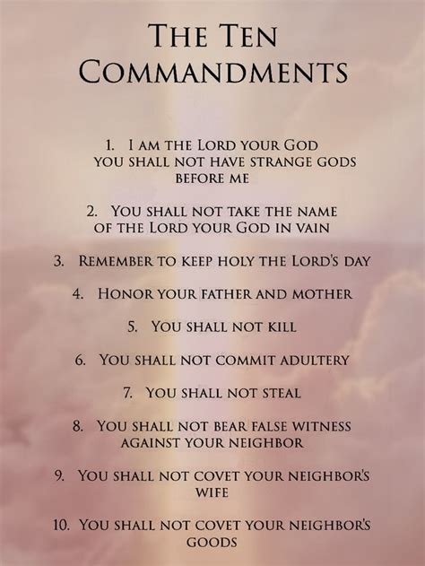 10 Commandments Quotes Faith Quotes Quotes Prayers