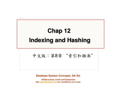 Ppt Chap 12 Indexing And Hashing Powerpoint Presentation Free