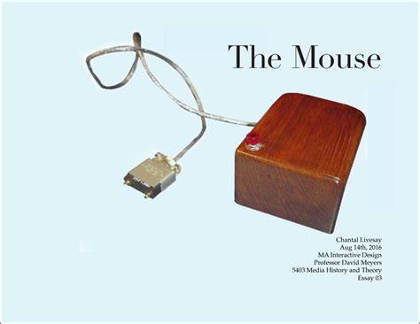 First Computer Mouse Invented