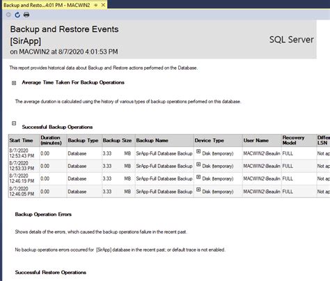 Getting Database Backup History In Sql Server My Tec Bits