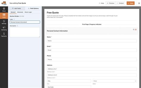 include page break section divider and html in emails