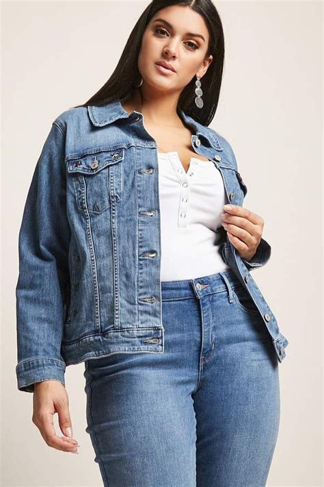 Forever 21 Plus Size Levis Denim Jacket Dress Clothes For Women Plus