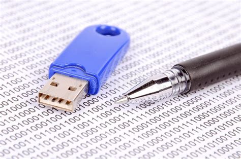 USB Flash Disk And Sim Card Stock Image Image Of Coverage Chip