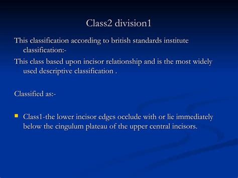5 Class2 Division1 Ppt Dental Health Diseases And Conditions