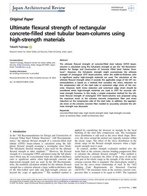 Ultimate Flexural Strength Of Rectangular Concrete Pdf Strength Of