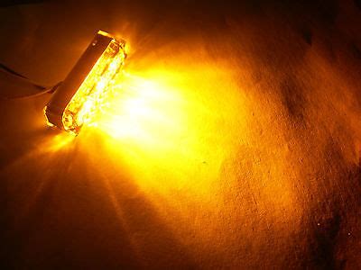 TecNiq Amber Marker Turn Signal LED EON Light W SS Case Motorcycle USA EBay