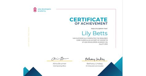 danielle ishem mpa mph on linkedin ada developers academy core program lily betts ada