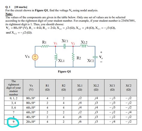 Solved Q Marks For The Circuit Shown In Figure Q Chegg Com