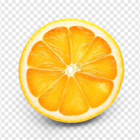 Premium Psd Chunk Of Orange Slice Quarter Segemnt Isolated On